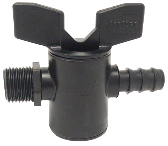 Tap 1/2" BSP X 16mm barb for Clusterflush water line – daws-stores